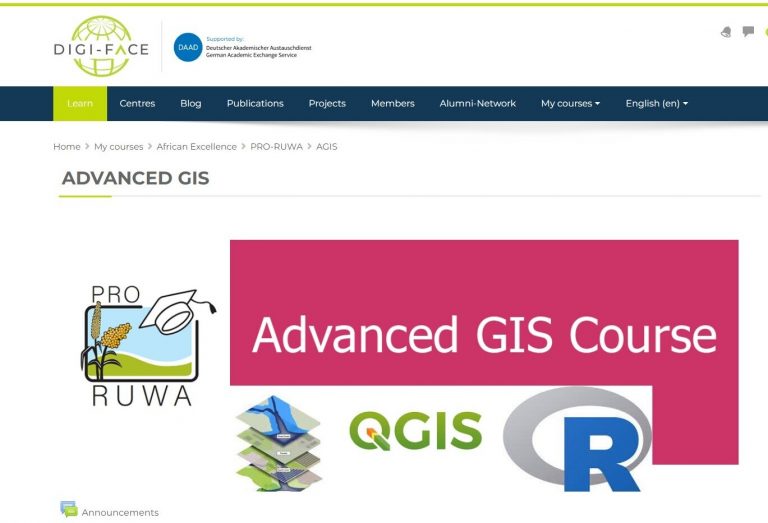 Advanced GIS course development on the DIGI-FACE moodle platform ...