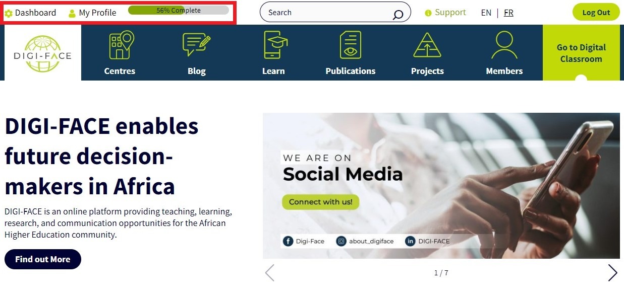 How to Edit my DIGI-FACE Profile - DIGI-FACE Platform